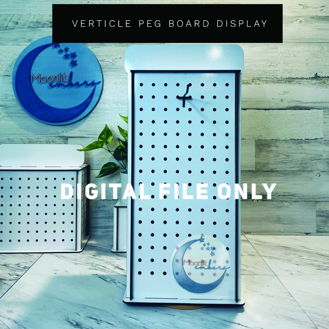 Digital FILE, Vertical Peg Board, Laser File, Craft Fair Display, Peg ...