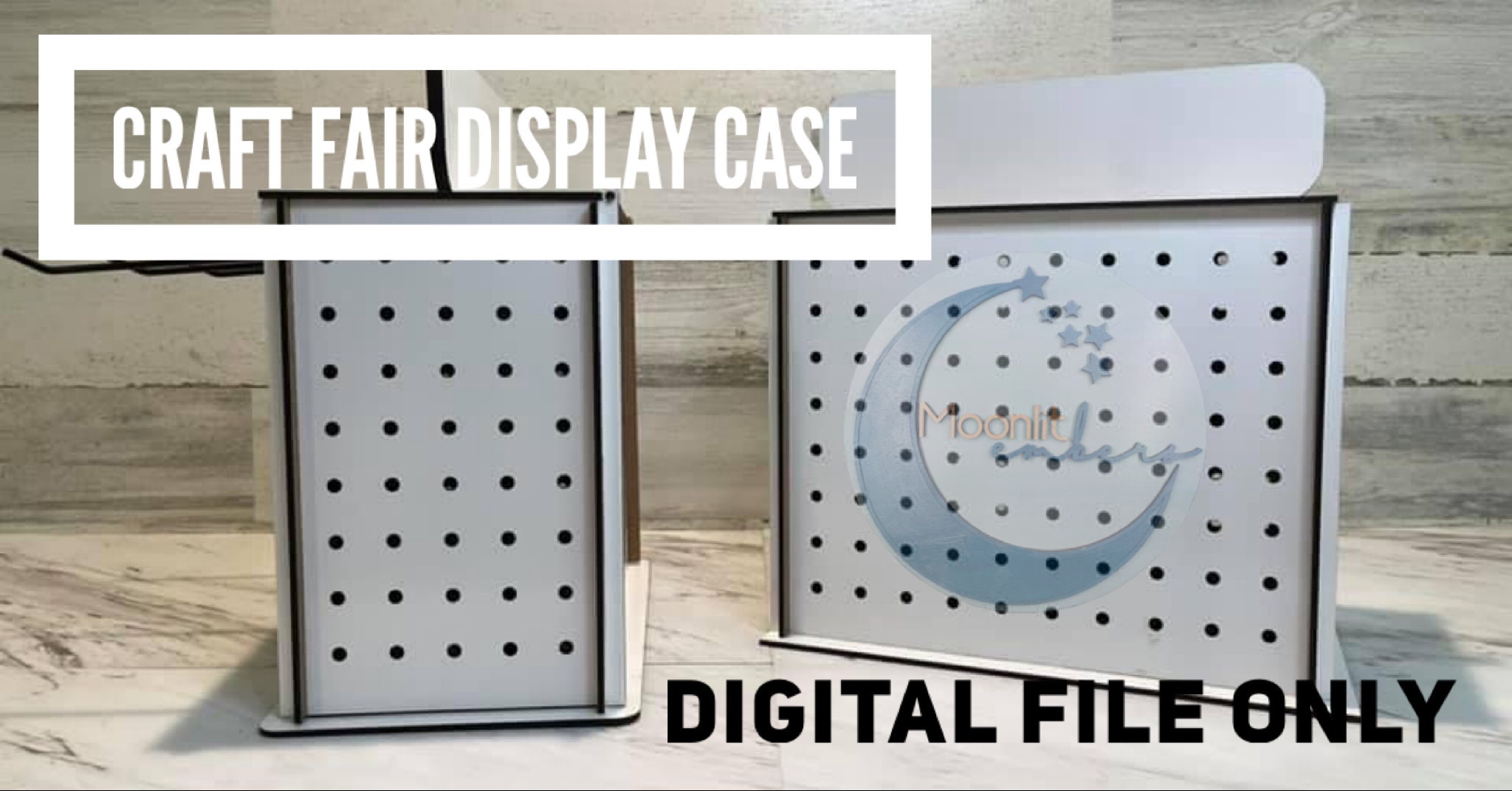 Digital FILE, Display Peg Board, Laser File, Craft Fair Display, Peg ...