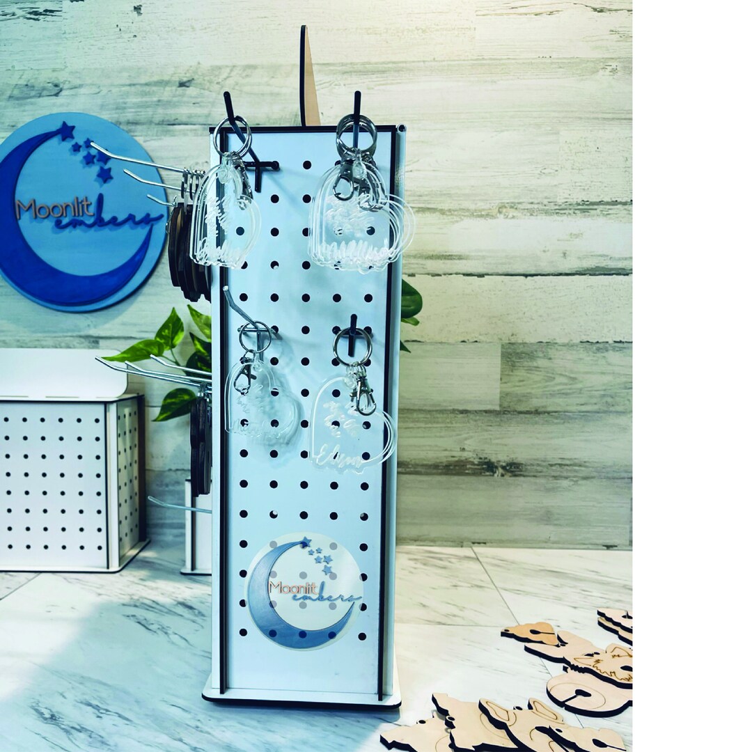Digital FILE, Vertical Peg Board, Laser File, Craft Fair Display, Peg ...