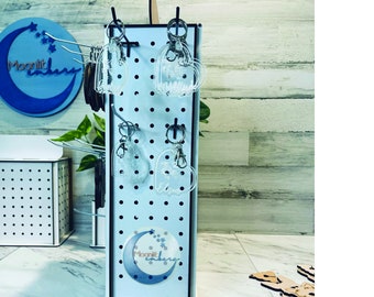 Digital FILE, Display Peg Board, Laser File, Craft Fair Display, Peg ...