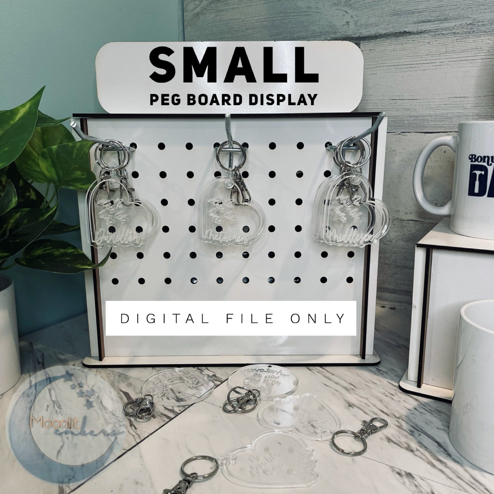 Digital FILE, Display Peg Board, Laser File, Craft Fair Display, Peg ...