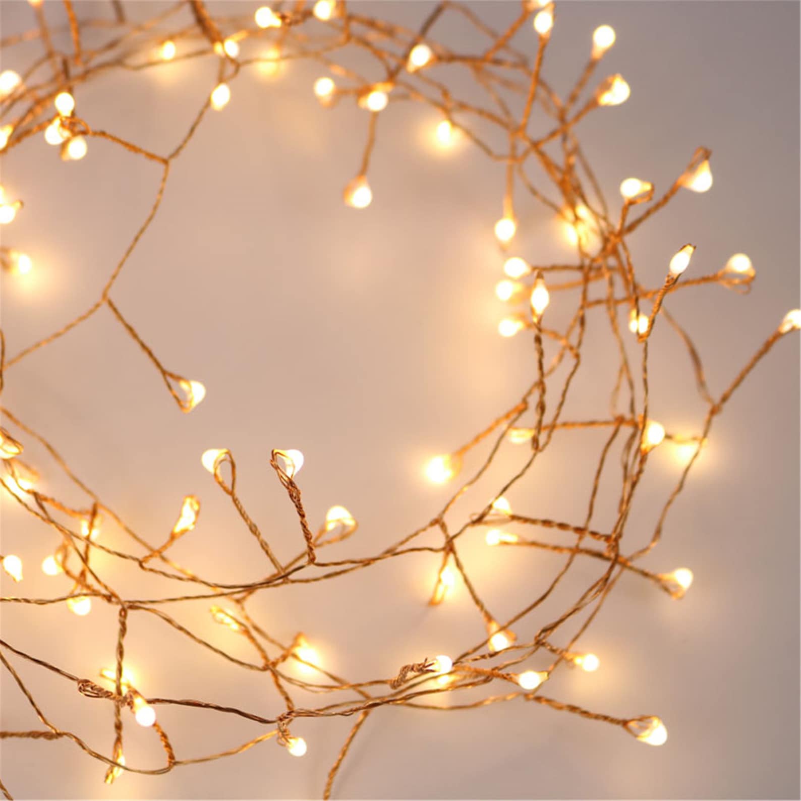 33ft 300led Cluster String Lights Branch Tree Outdoor Copper Etsy