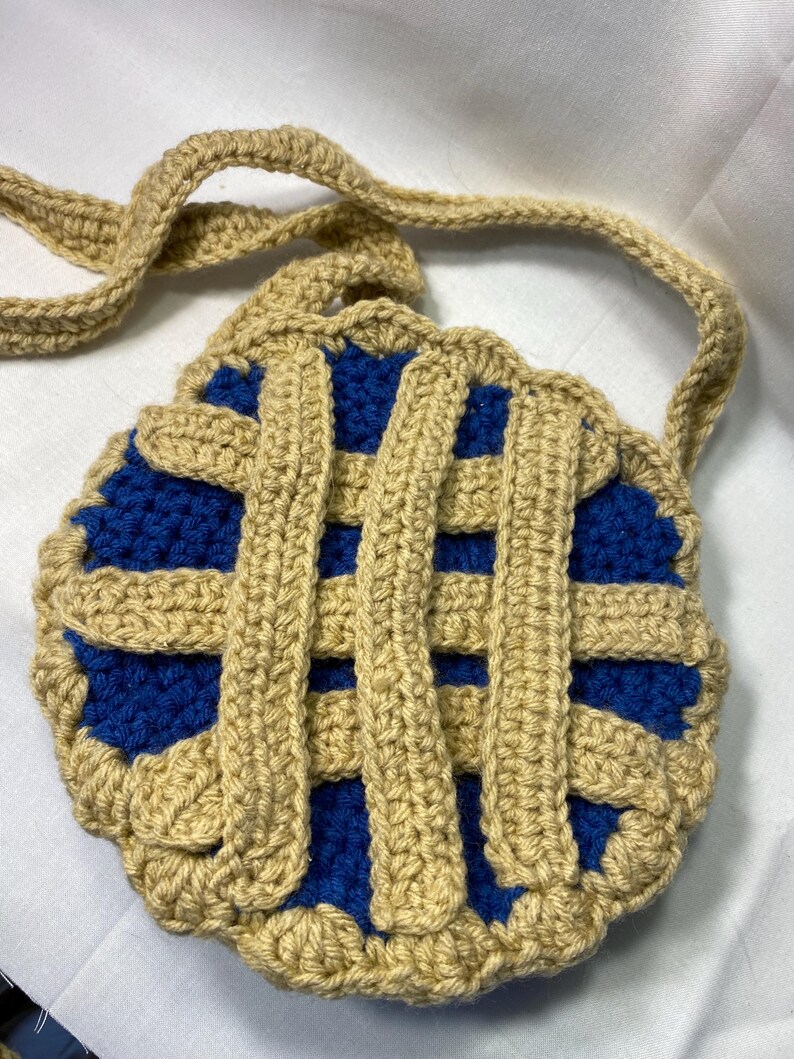 Crochet Blueberry Pie Bag - Etsy