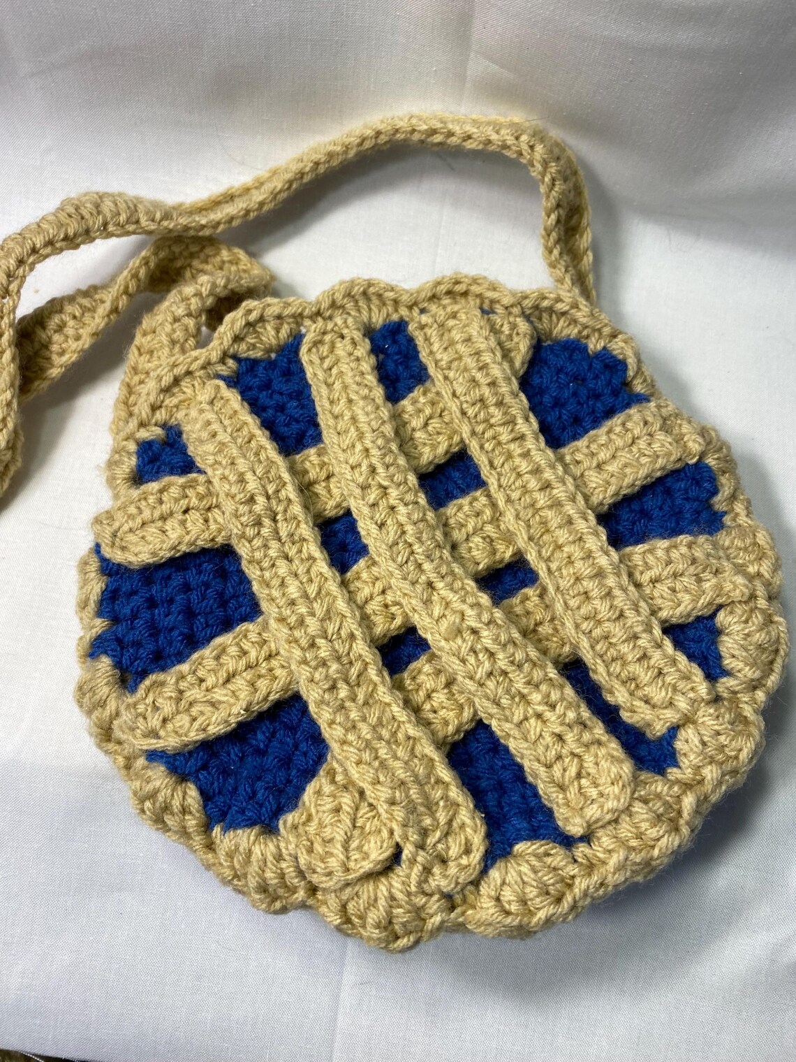 Crochet Blueberry Pie Bag - Etsy