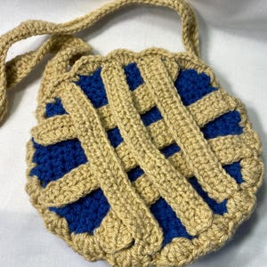 Crochet Blueberry Pie Bag - Etsy