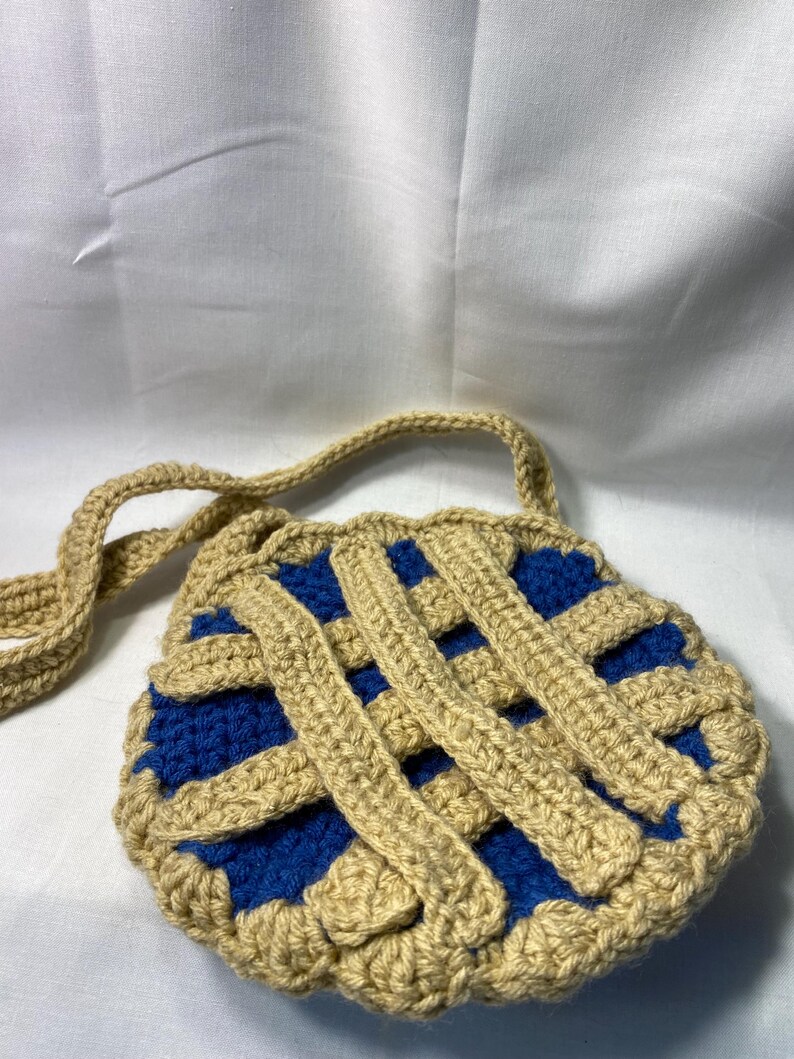 Crochet Blueberry Pie Bag - Etsy