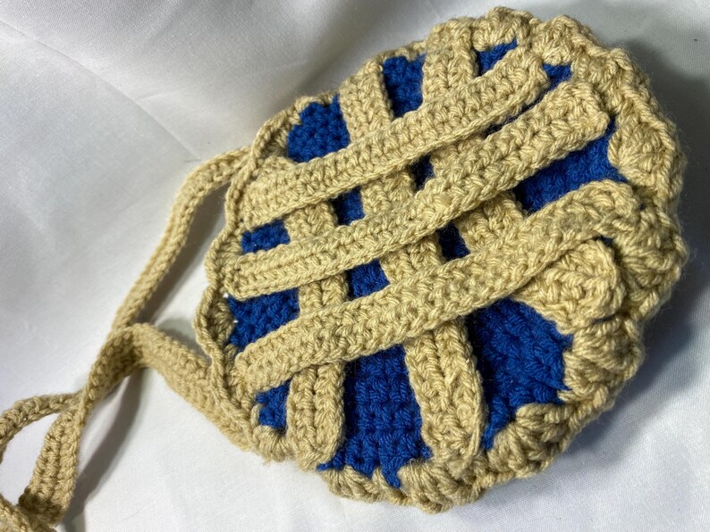 Crochet Blueberry Pie Bag - Etsy