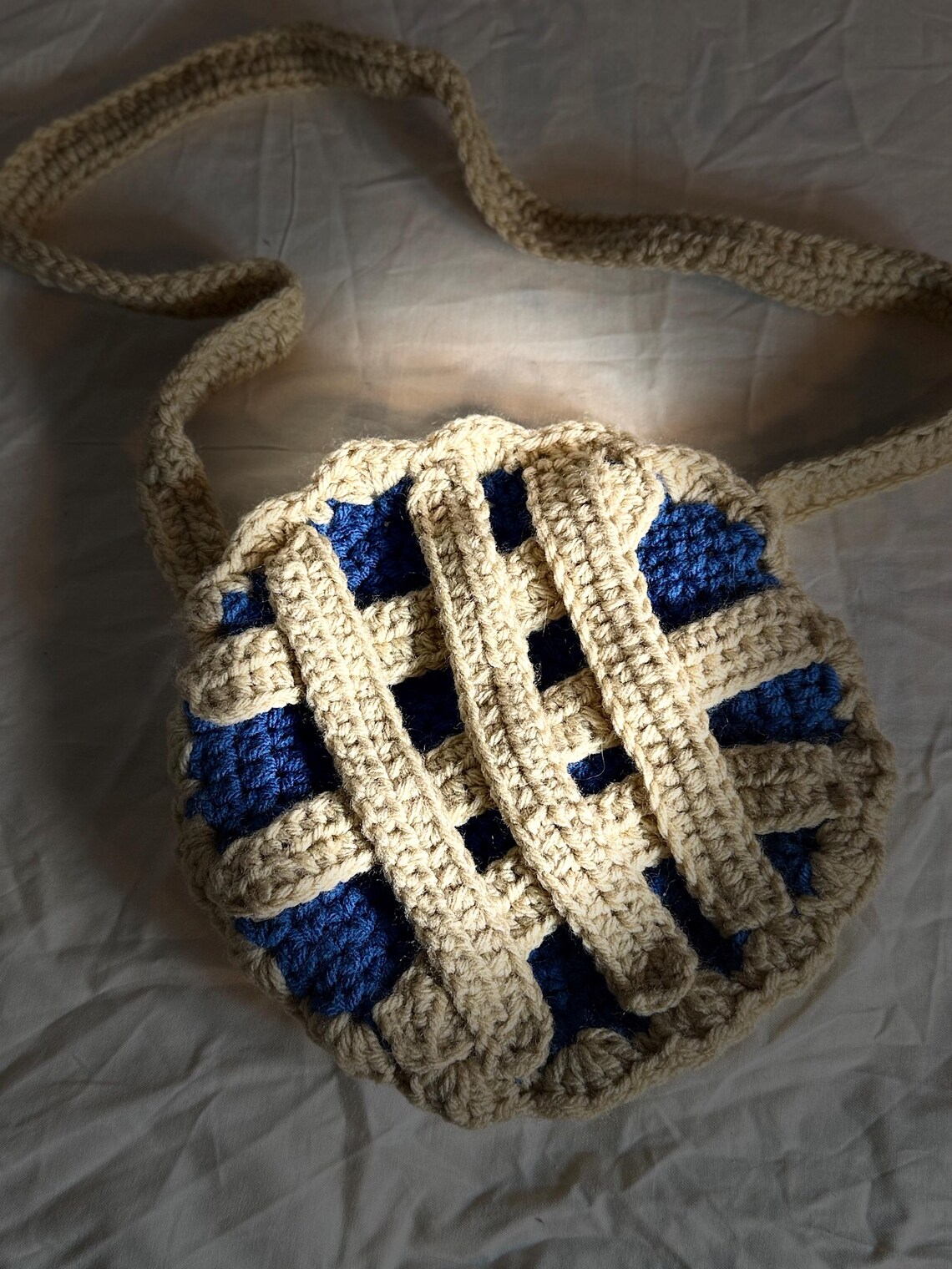 Crochet Blueberry Pie Bag - Etsy