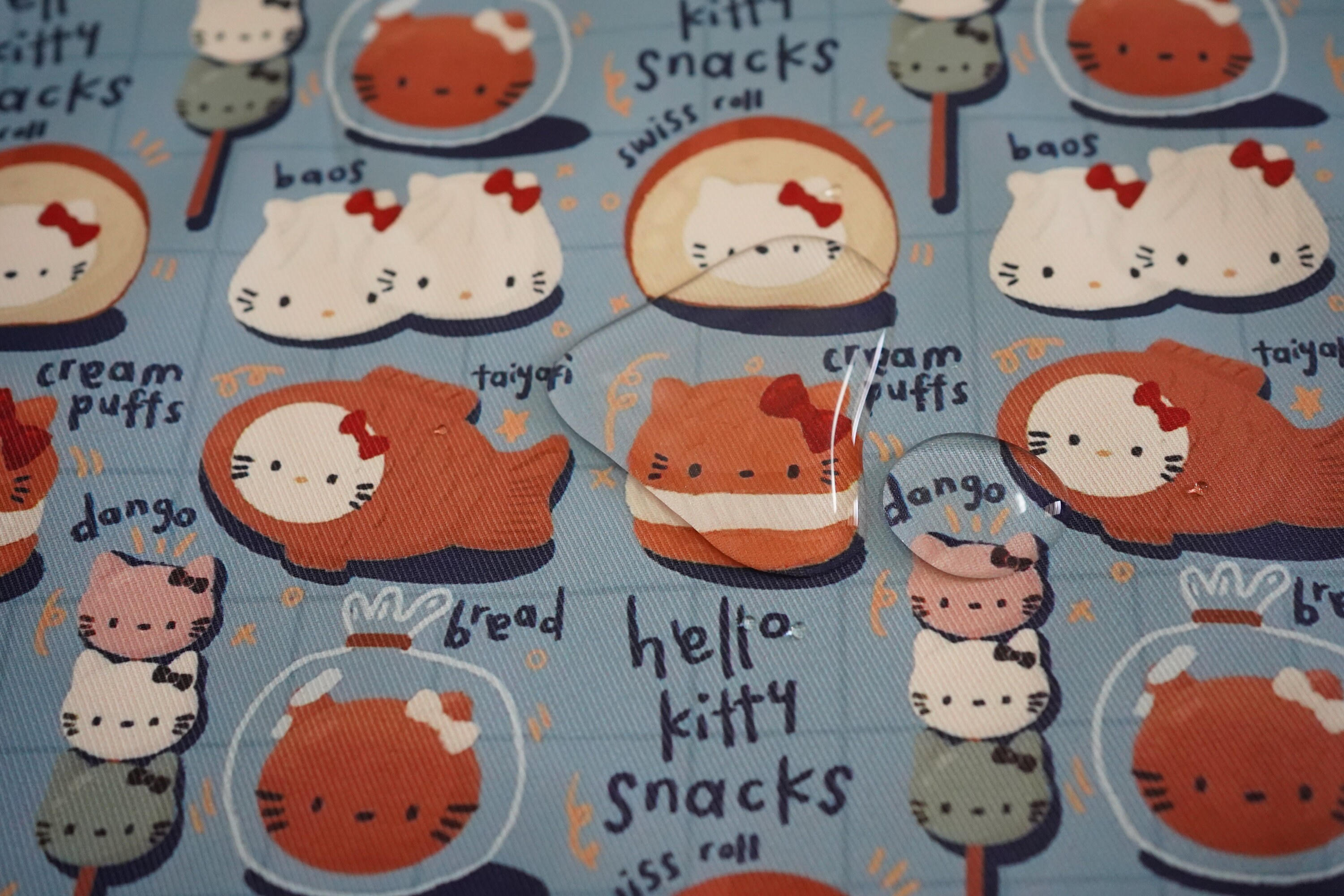 Hello Kitty Cat Bao Bun Dimsum Water Resistant Canvas - Etsy