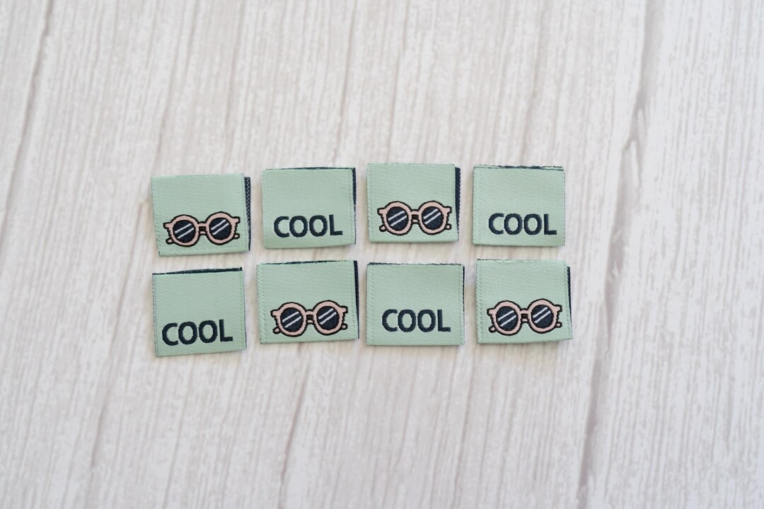Woven Labels for Your Handmade Goods | Eyeglasses and Cool | Pack of 8 ...