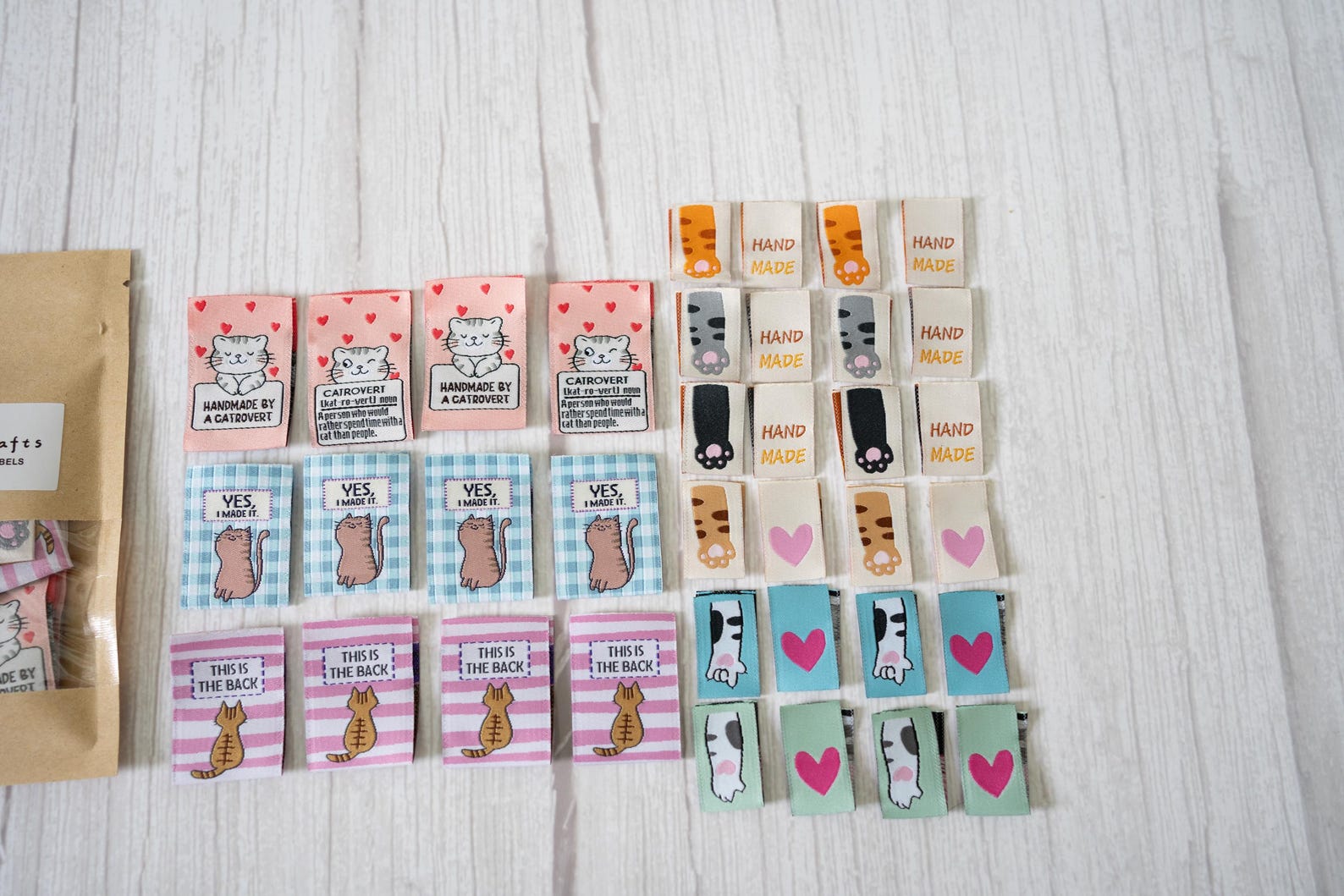 Ultimate Cat Bundle Woven Labels: Handmade Sewing Tags (pack of 36) - Etsy