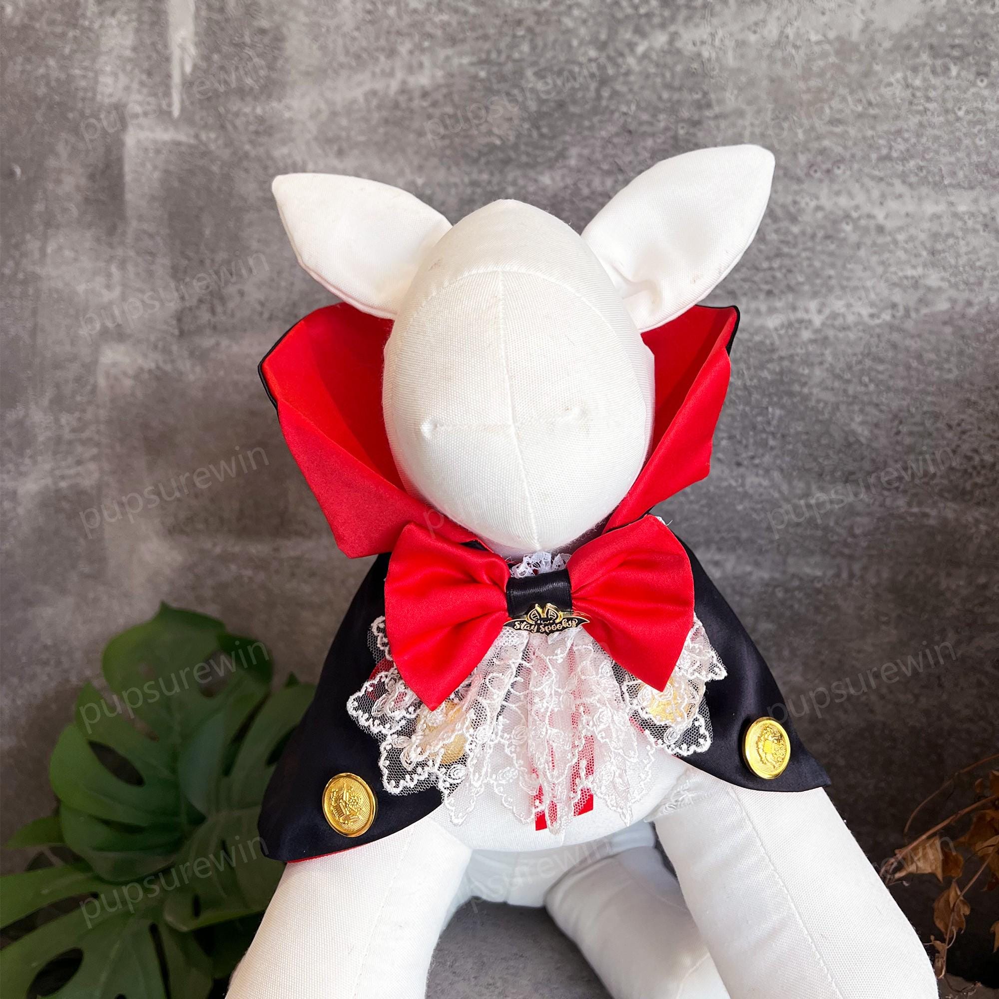 Vampire Dog Costume Halloween Dracula Count Dog Cape, Gothic Demon ...