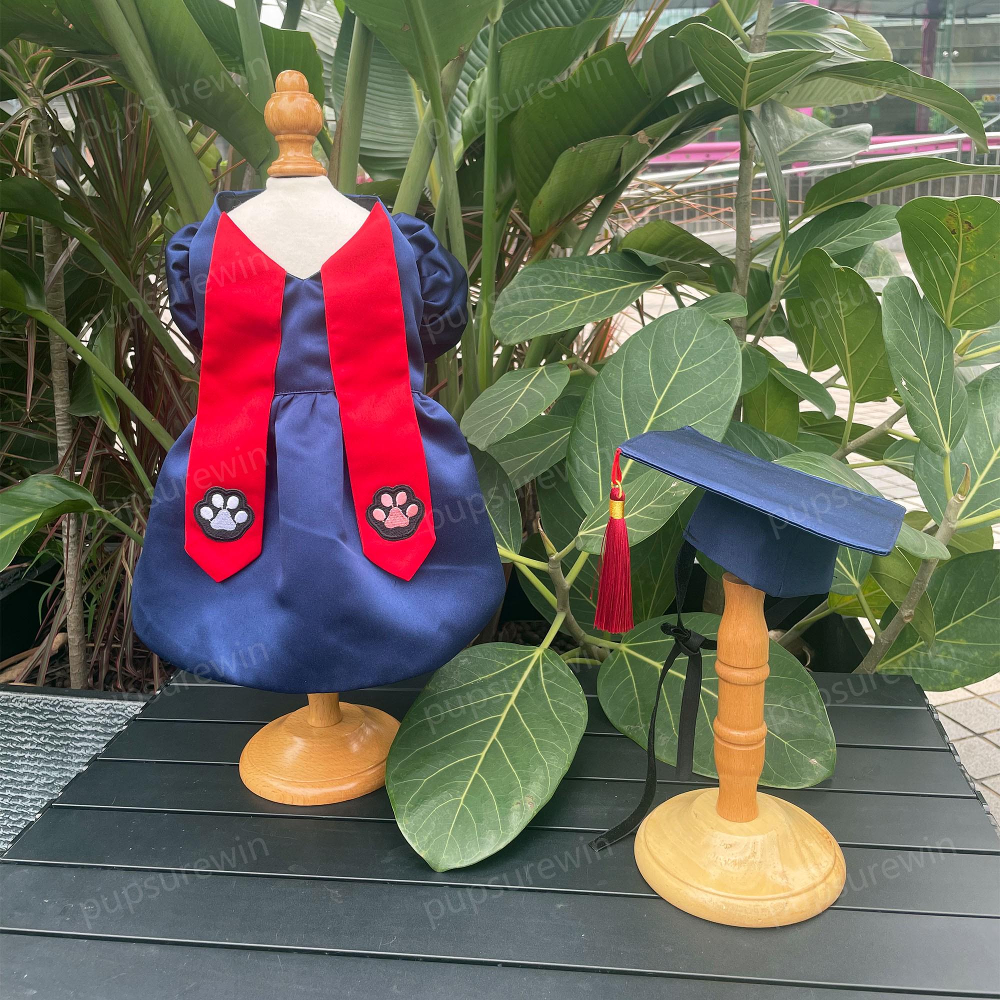 Custom Dog Graduation Cap and Gown, Graduation Robe Outfit for Dogs and ...