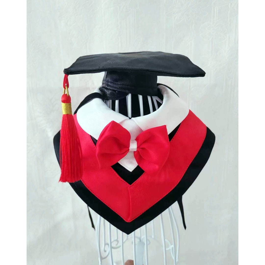 Dog Graduation Cap and Bandana Custom Size, Graduation Outfit for Dogs ...