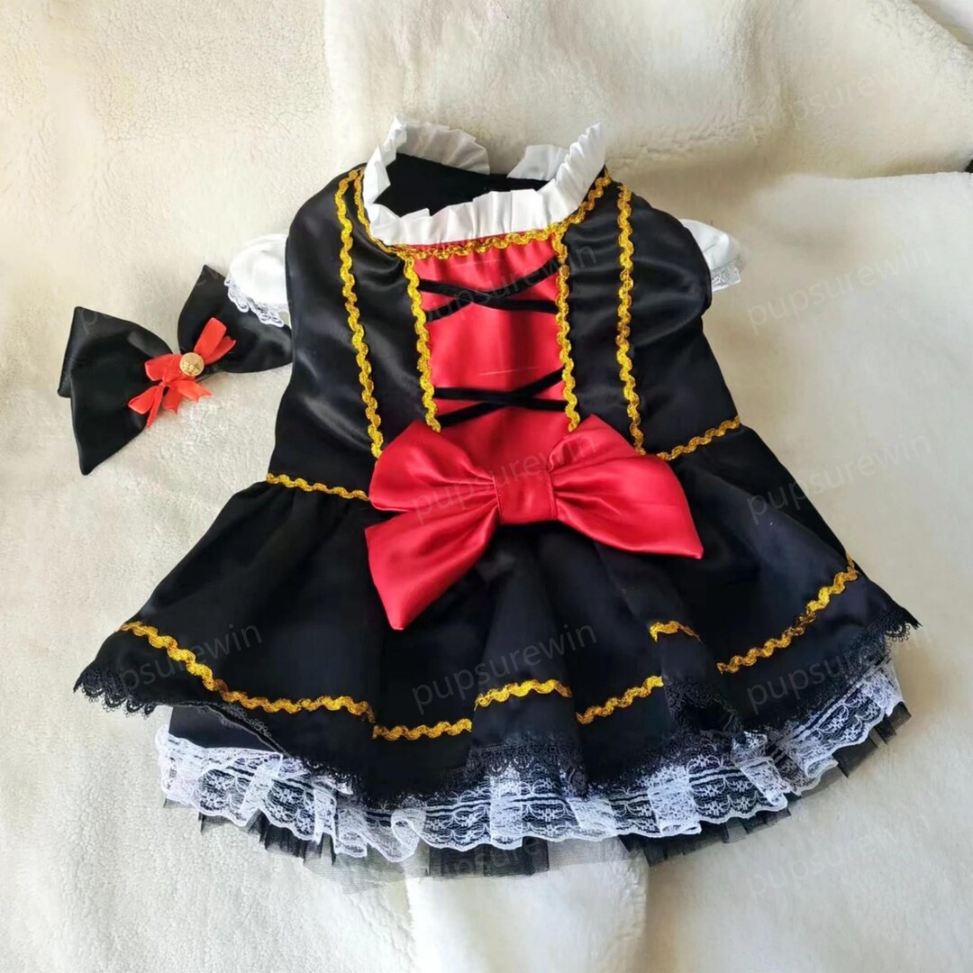Dog Pirate Costume Custom Size, Pirate Dress for Large Dogs & Cats ...