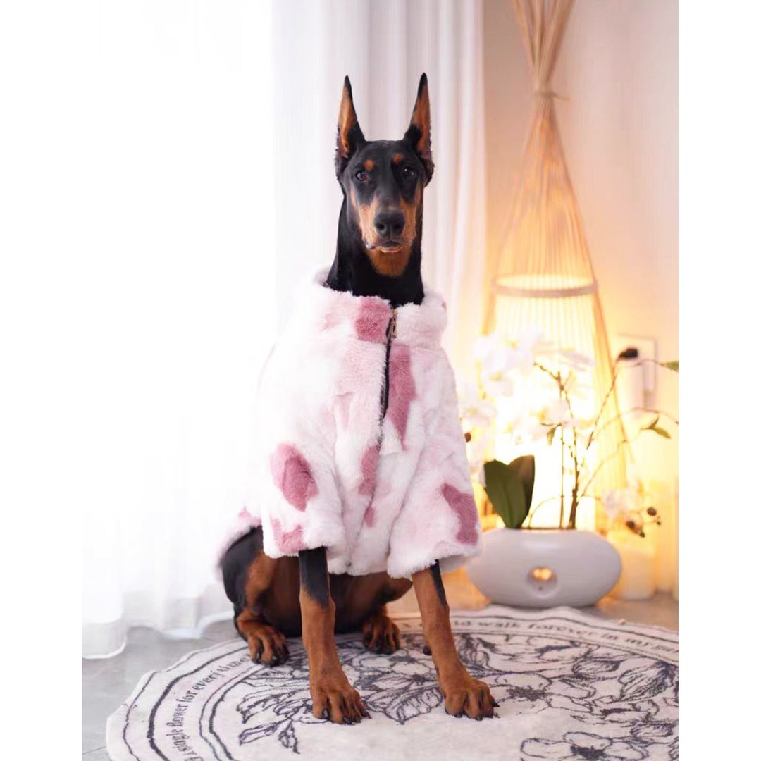 Large Dog Winter Clothes, Doberman Fleece Coat, Large Dog Sweater ...