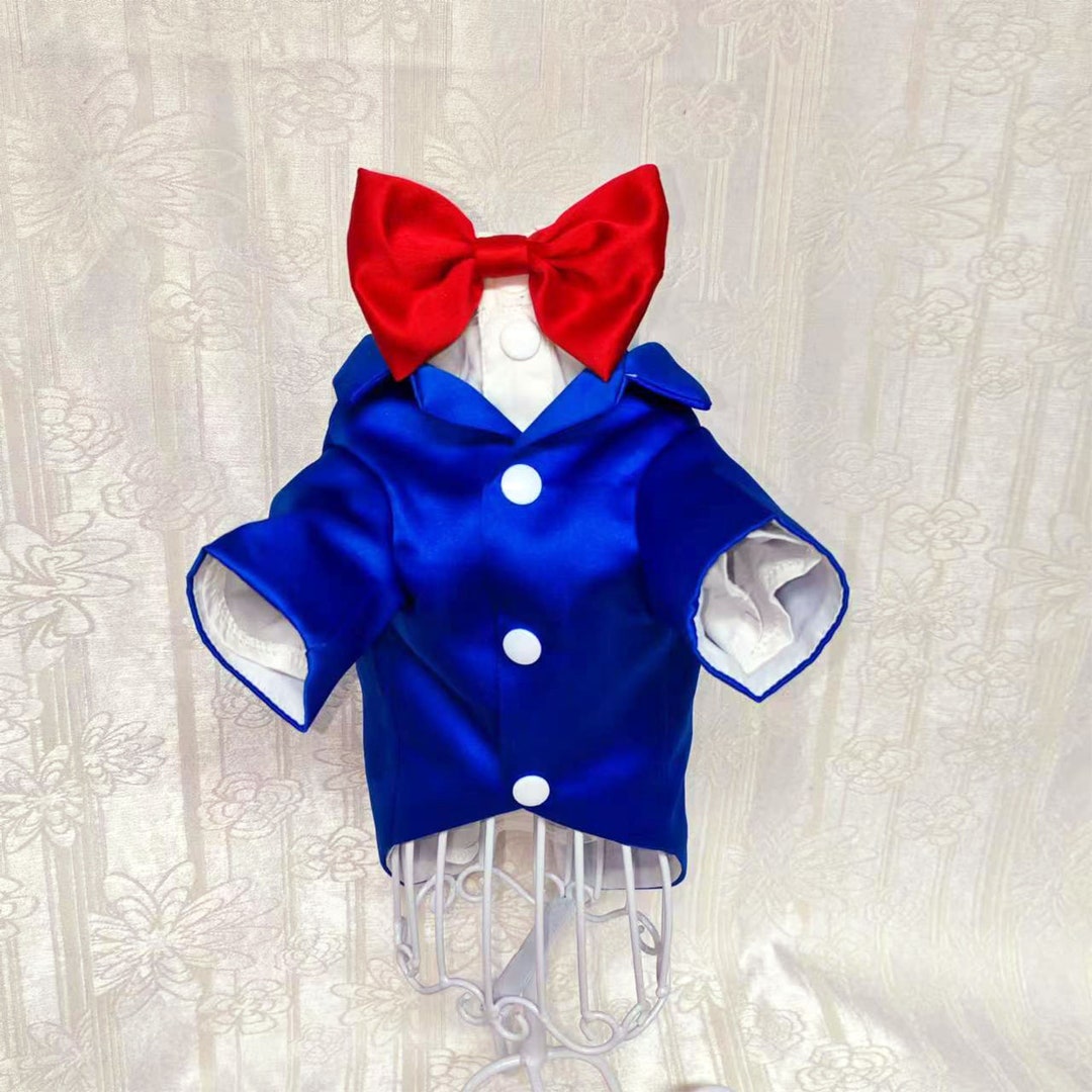 Customizable Dog Formal Suit Blue, Dog Wedding Tuxedo With Red Bow Tie ...