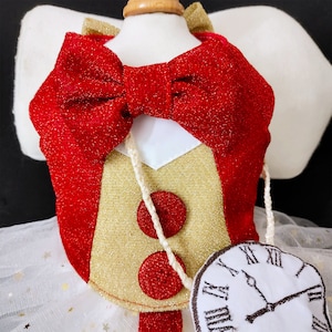 Dog Halloween Costume Inspired From White Rabbit Alice in Wonderland ...