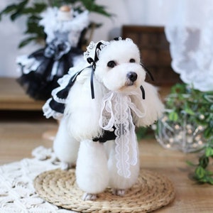 Cat Dog Maid Costume Halloween, Dog French Maid Uniform, Pet French ...