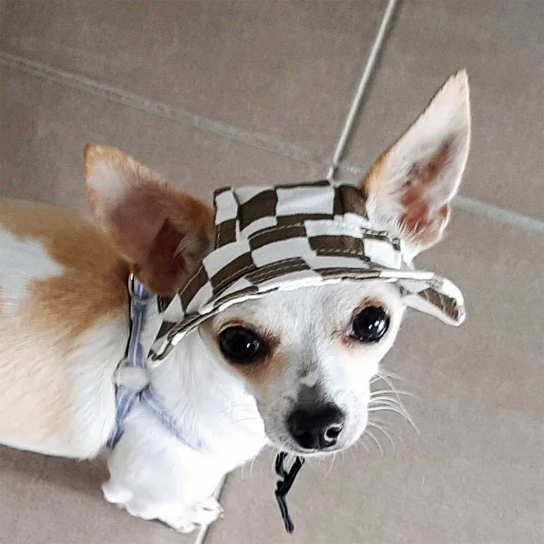 Dog Bucket Hat With Ear Holes, Summer Dog Topee, Dog Sunbonnet Cap, Dog ...