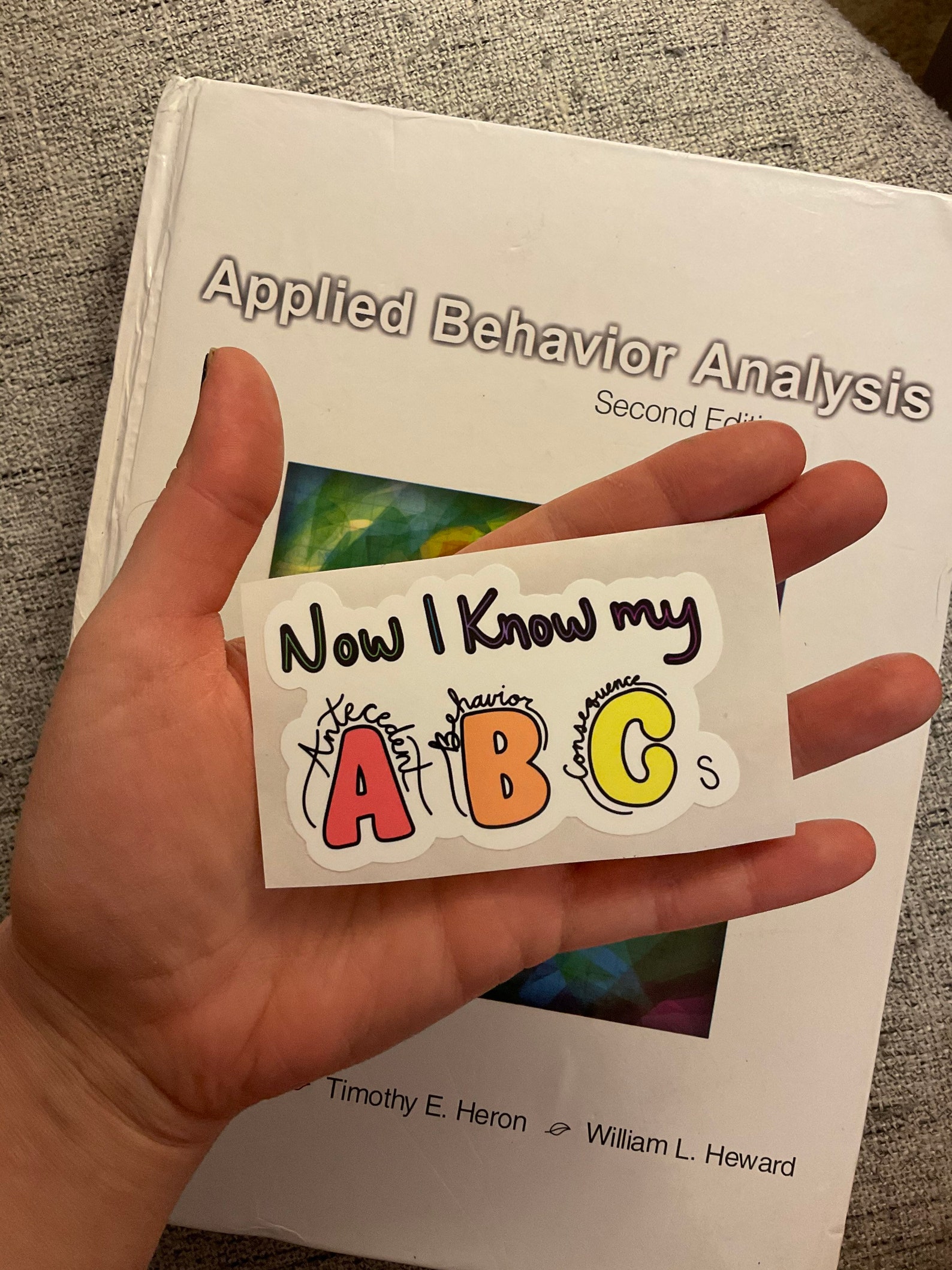 Abc Aba Sticker BCBA Sticker Behavior Technician Stickers | Etsy