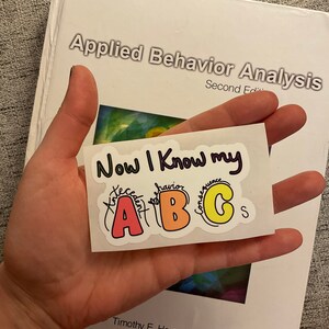 Abc Aba Sticker | BCBA Sticker | Behavior Technician Stickers ...