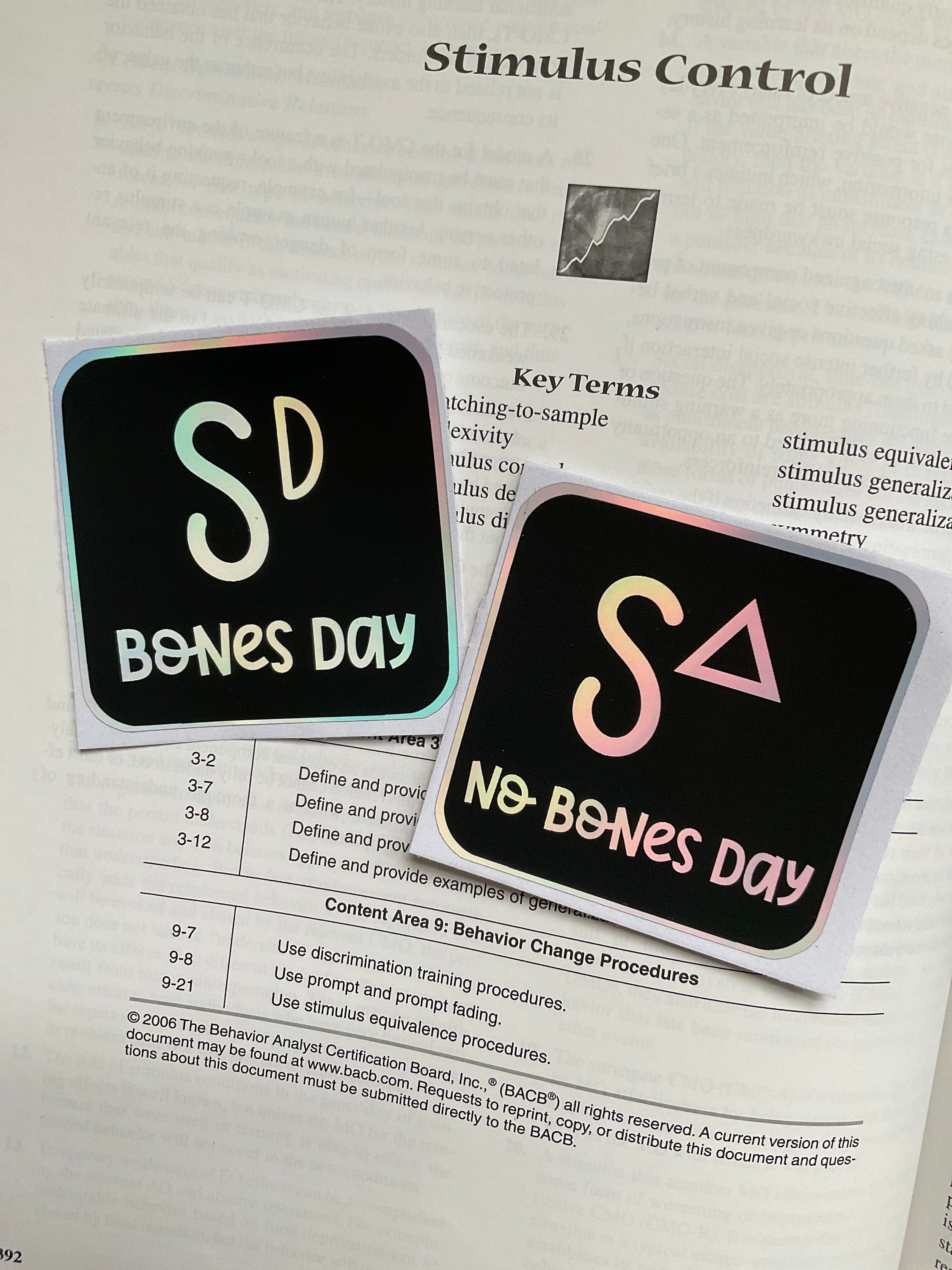 Bones Sd Holographic ABA Behavior Analysis Sticker Behavior - Etsy
