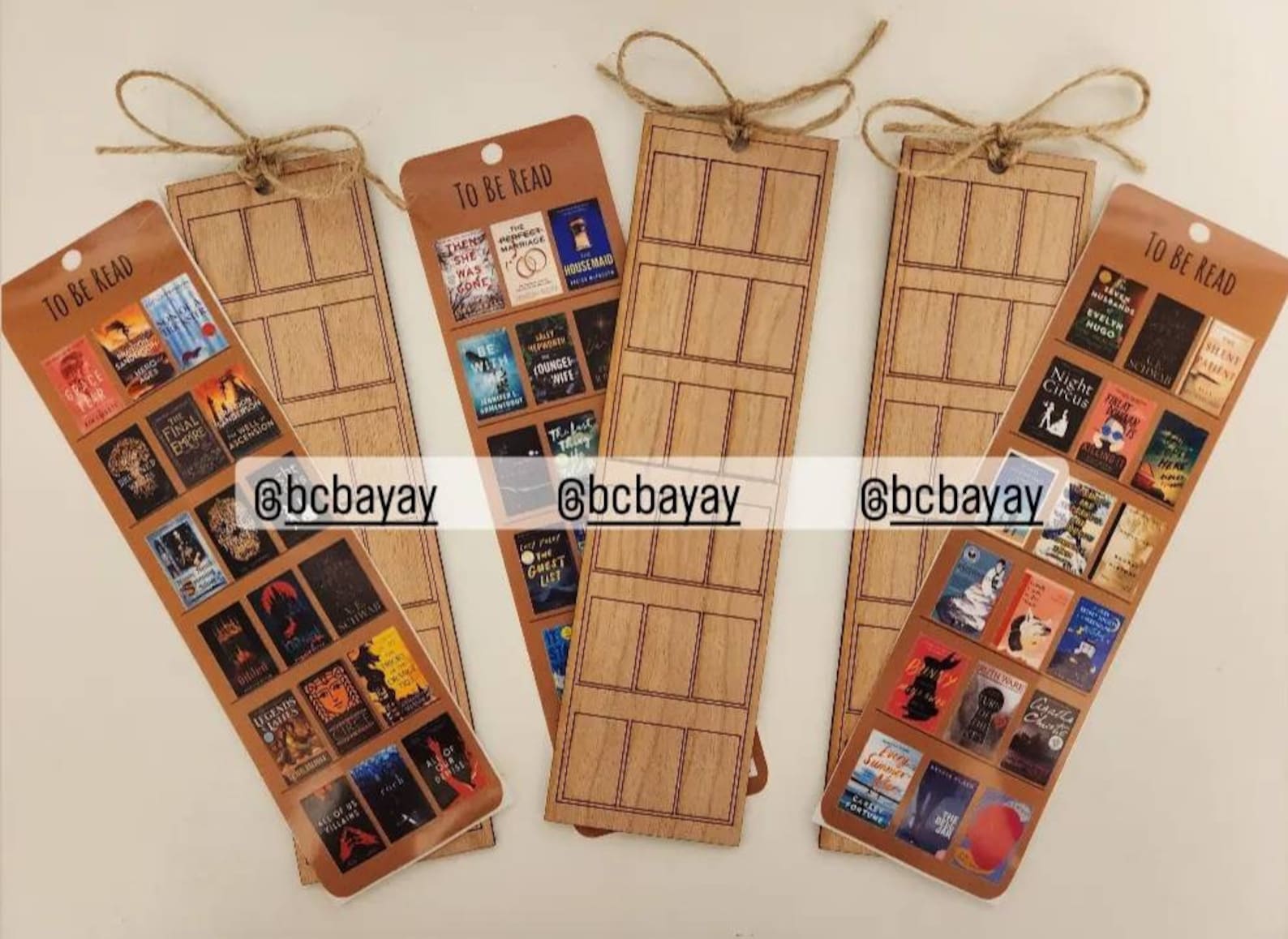 Book Tracker Bookmark Wood Bookmark Wooden Bookmark Bookish Gift Book ...