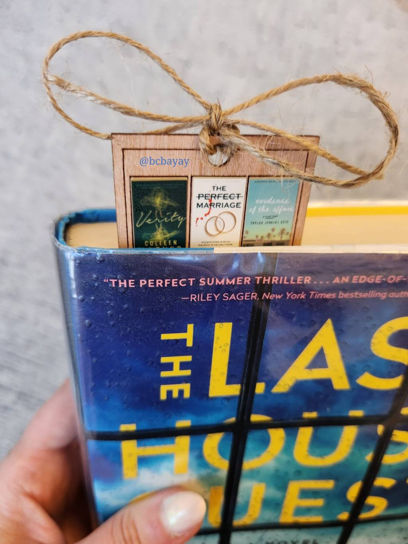 Book Tracker Bookmark Wood Bookmark Wooden Bookmark Bookish Gift Book ...