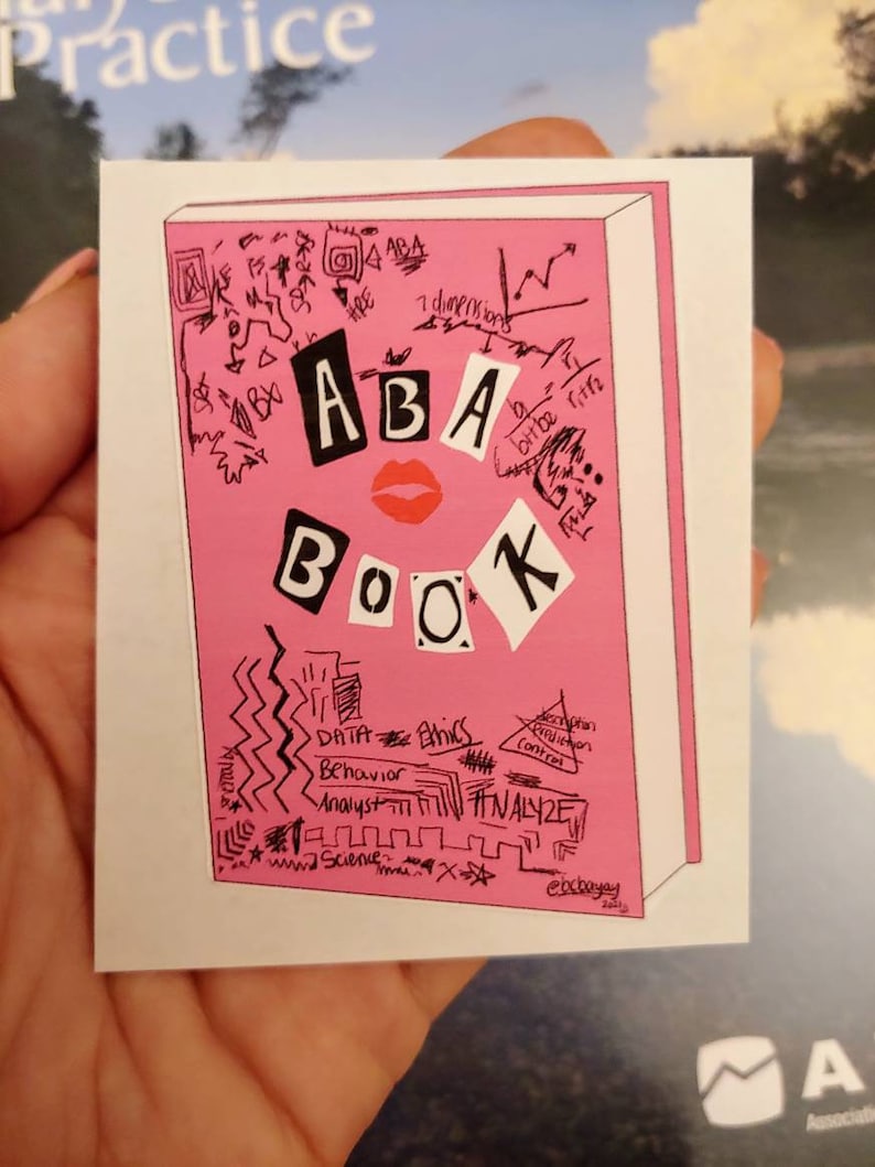 ABA Book Sticker | ABA Sticker | Behavior Analysis | Bcba Gift | Bcba ...