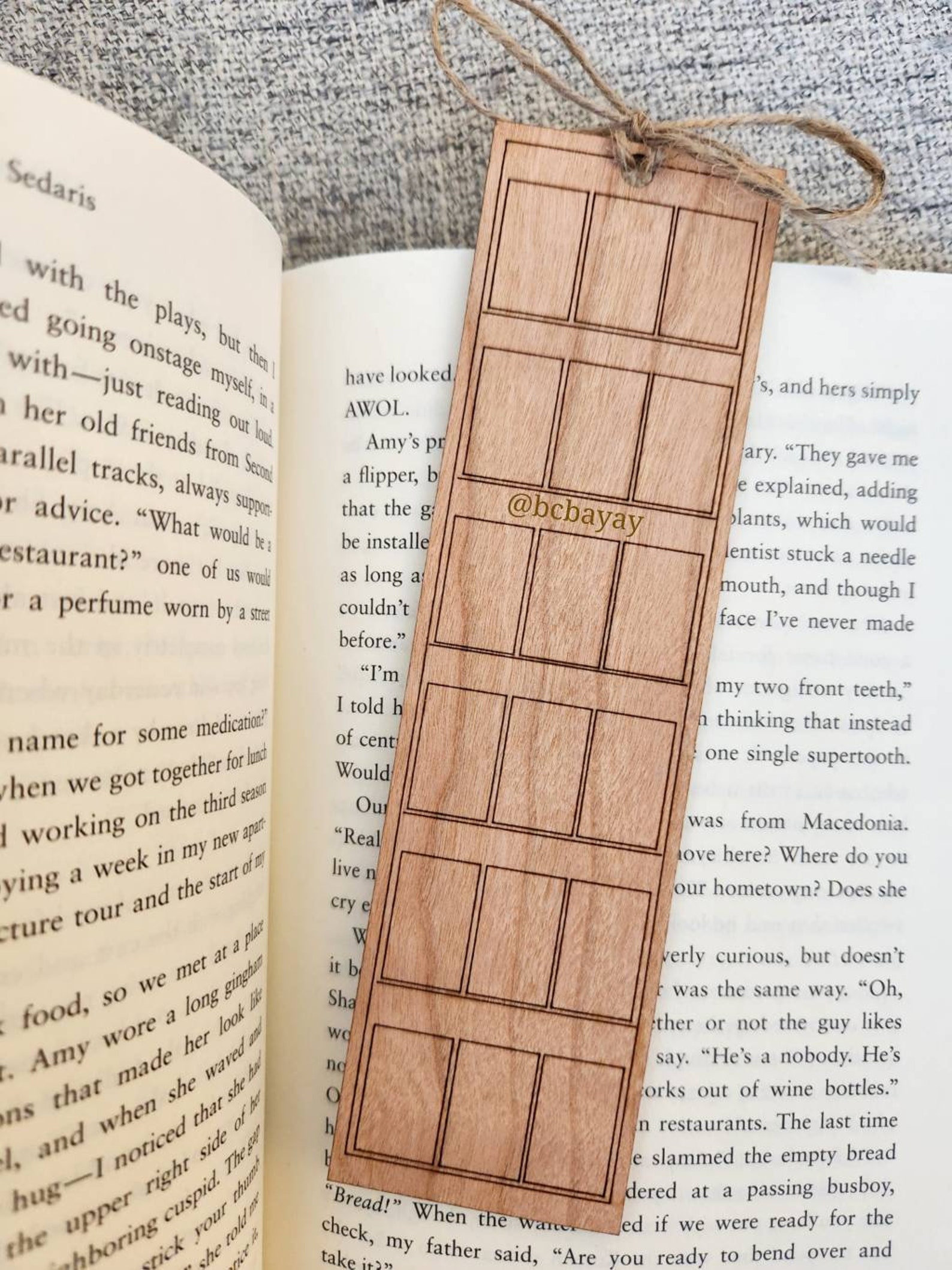Book Tracker Bookmark Wood Bookmark Wooden Bookmark Bookish Gift Book ...