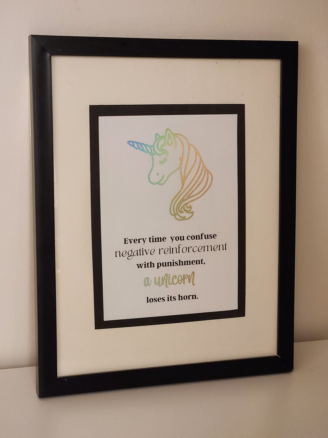 Reinforcement Foil Art Print BCBA Gift Psychologist Gift - Etsy
