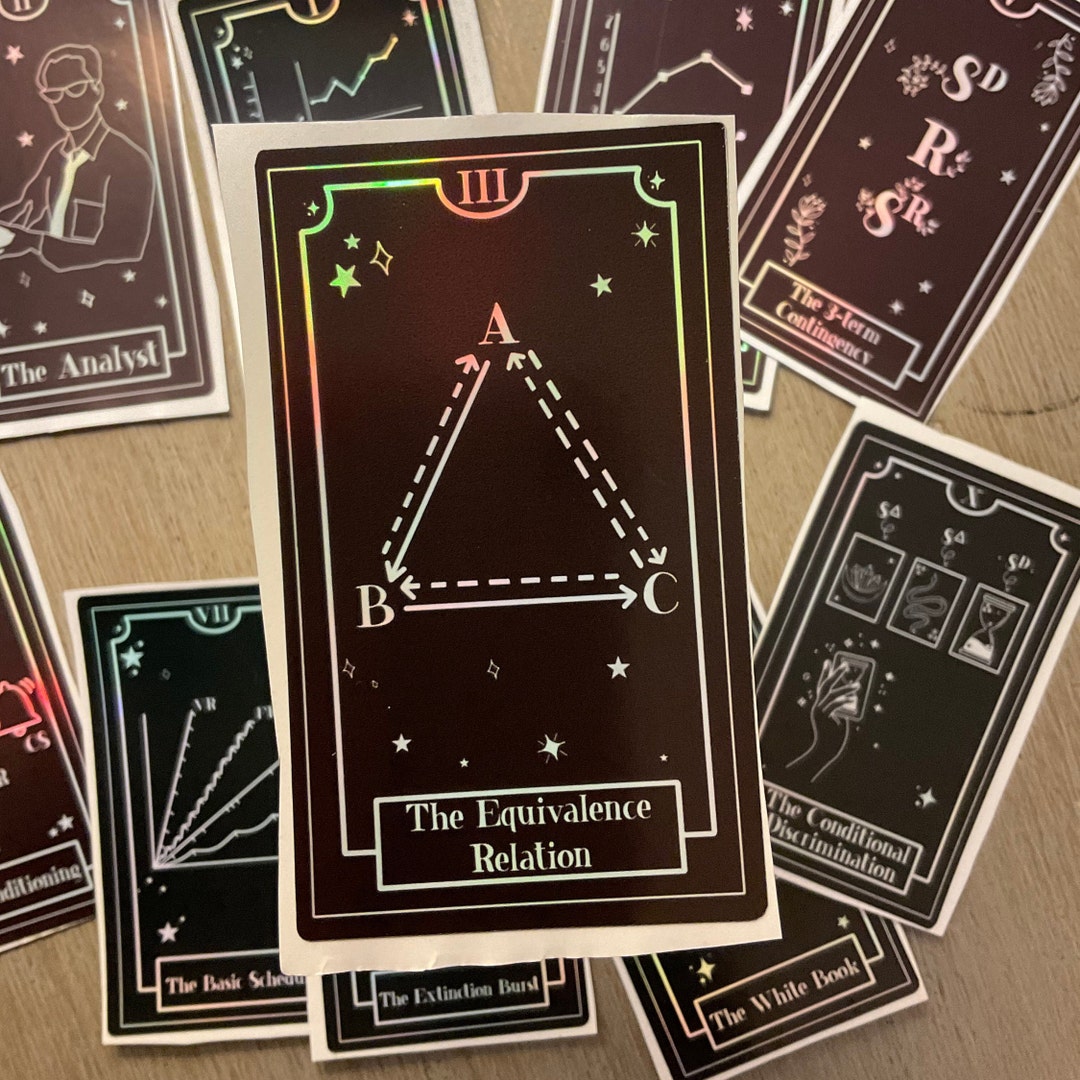 ABA Tarot Sticker Set | Behavior Analysis | ABA Sticker | Bcba Gift ...