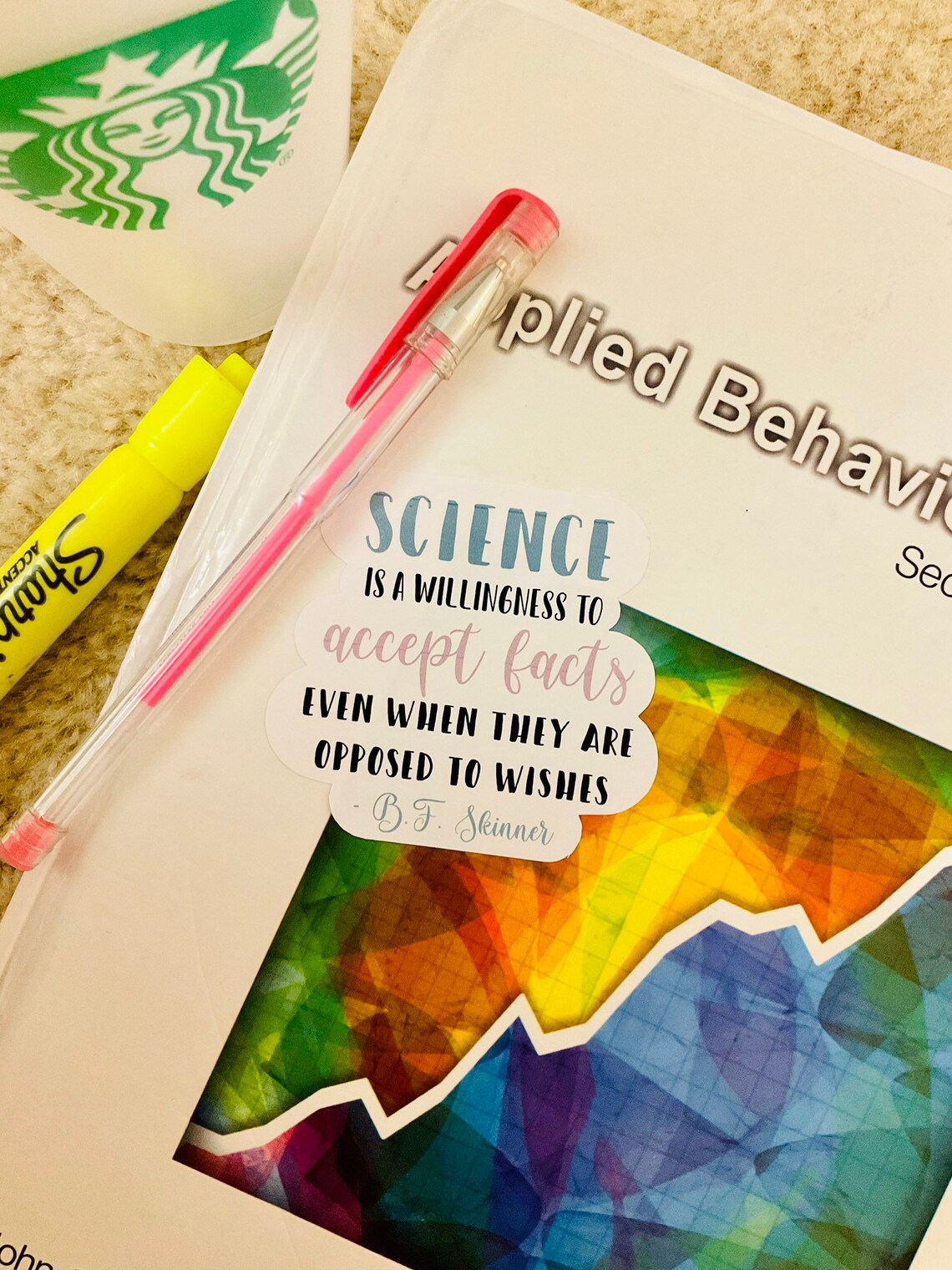 B.F. Skinner Sticker | ABA Behavior Analysis Sticker | Science Quote ...