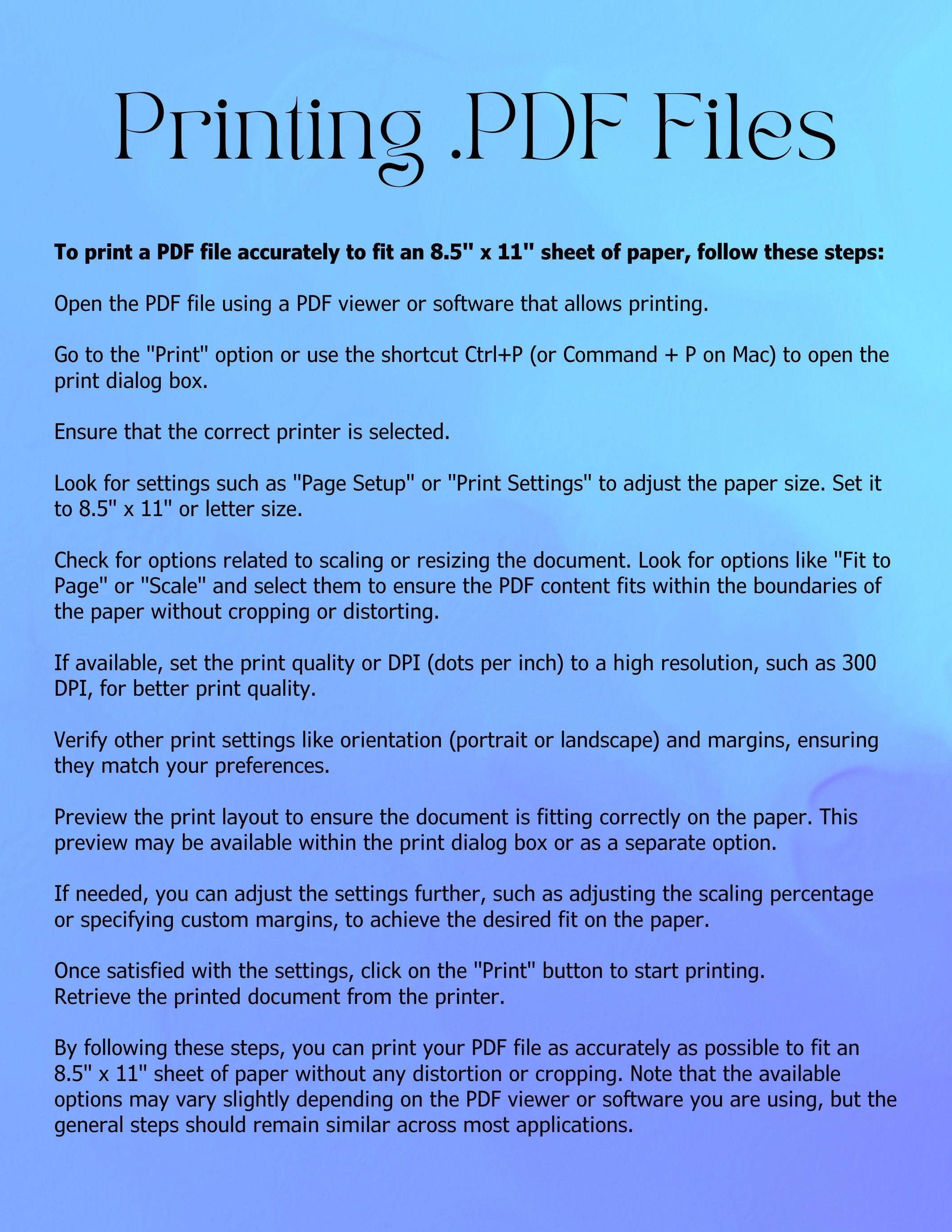 Unique Color Printable Care Cards in PNG and PDF Instant - Etsy