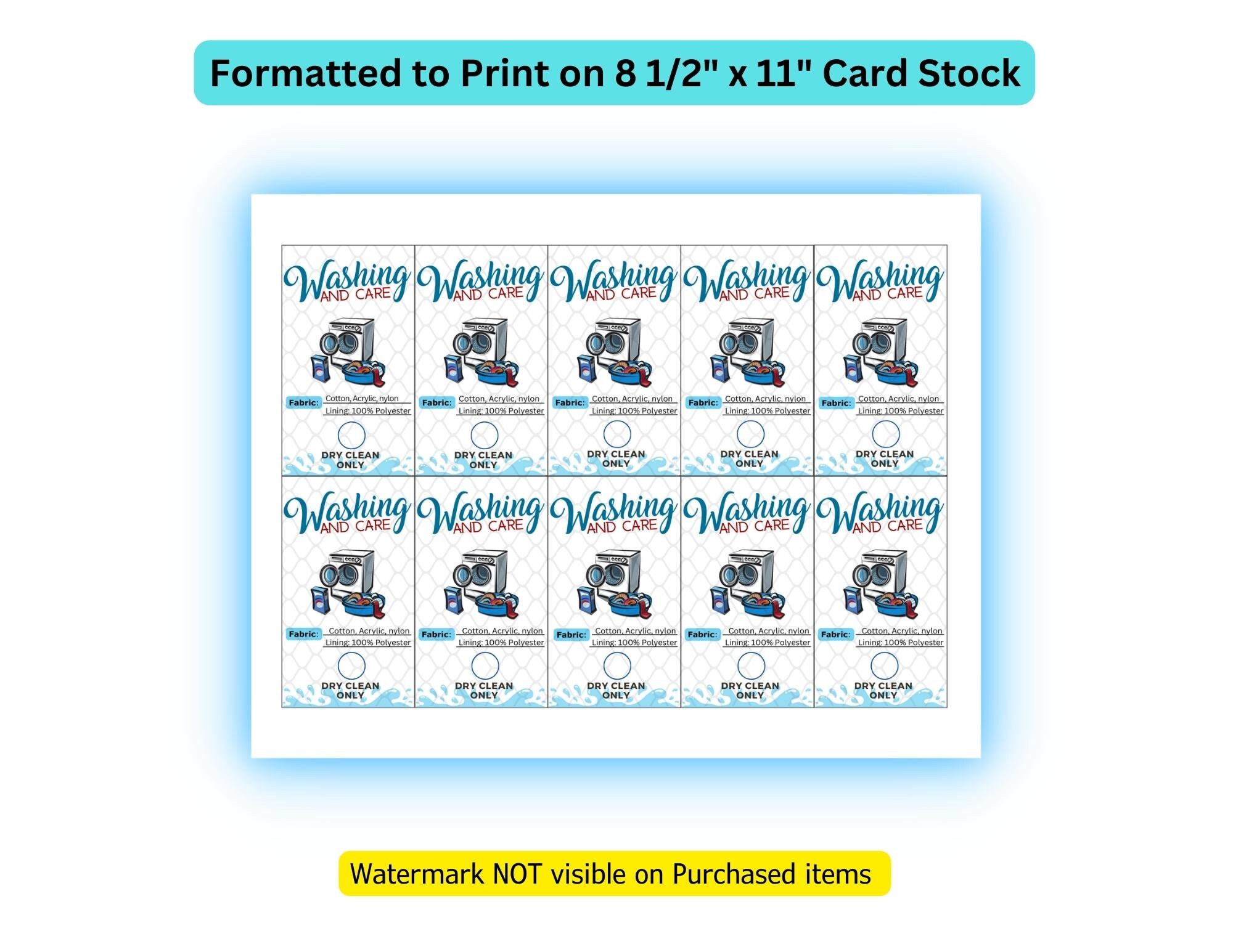 Unique Color Printable Care Cards in PNG and PDF Instant - Etsy