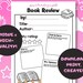 Book Review Kids Printable Sheet, Kids Activity Sheet, Kids Book Review ...