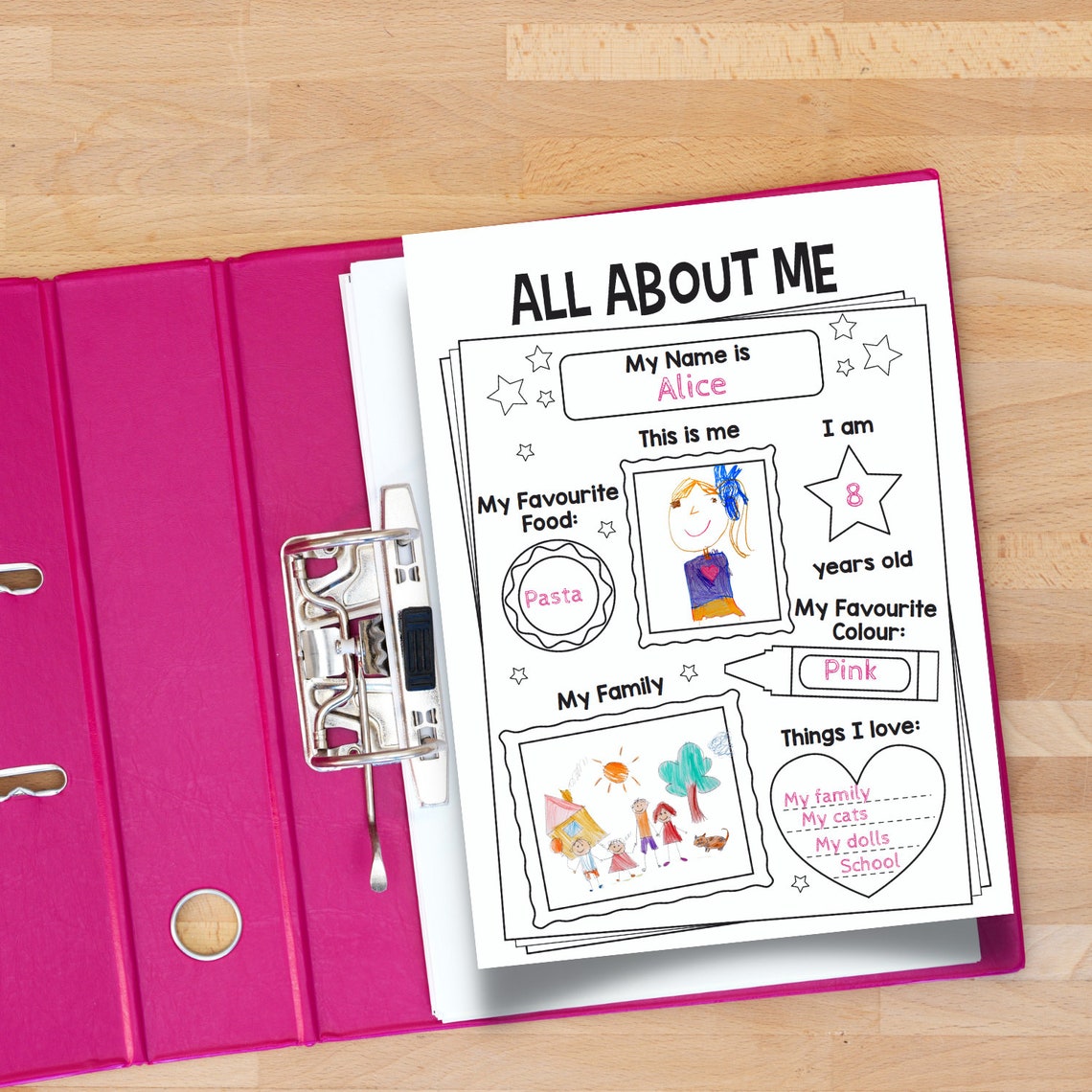 All About Me Kids Printable Sheet, Kids Activity Sheet, Memory Box ...