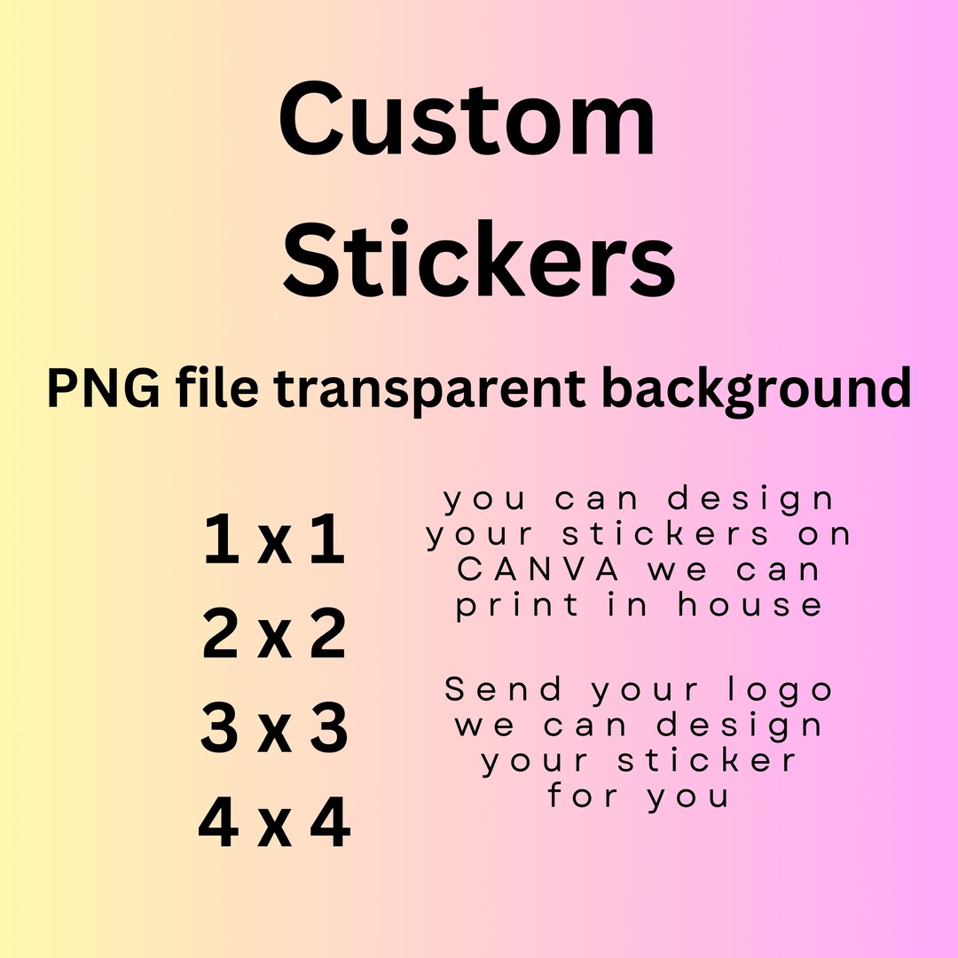 25 Custom Circle Stickers 1 X 1, 2 X 2, 3 X 3, 4 X 4 Read Description ...