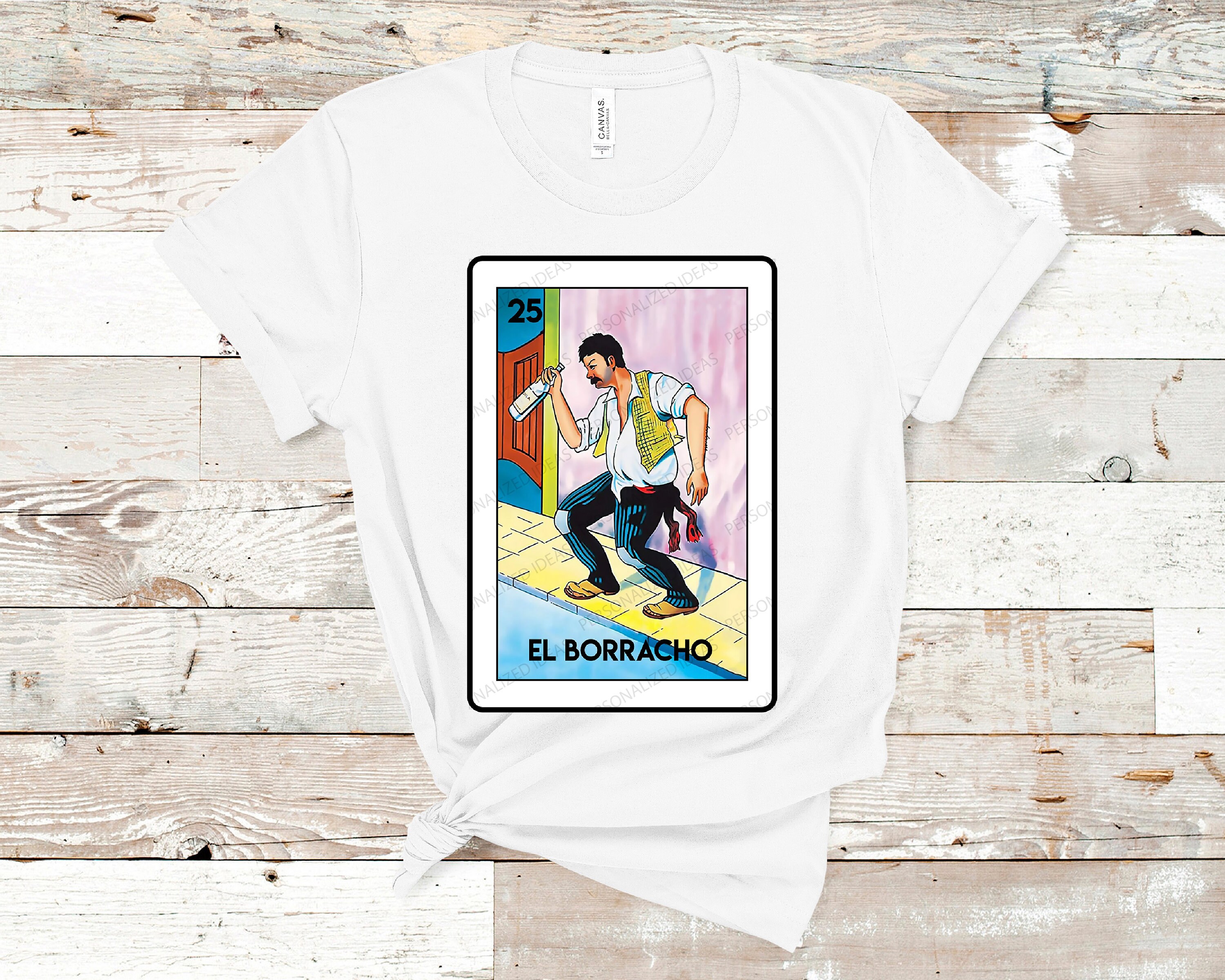 El Borracho Loteria Shirt, T-shirt Loteria El Borracho, the Drunk ...