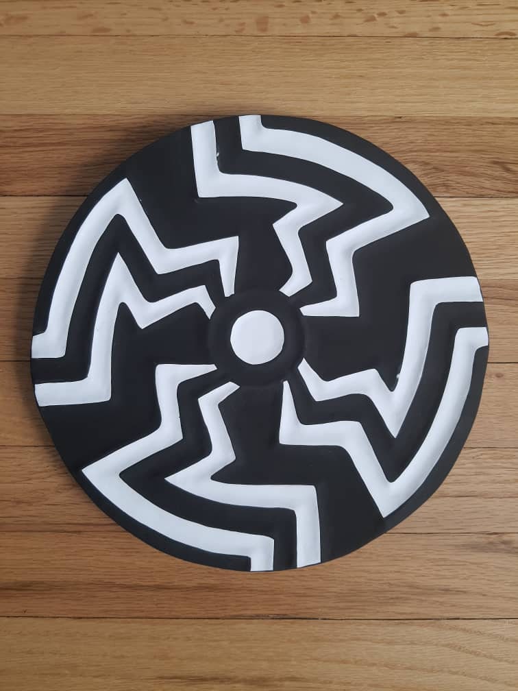 Black & White Imigongo Rwanda Painting/ African Handcraft Wall Decor ...