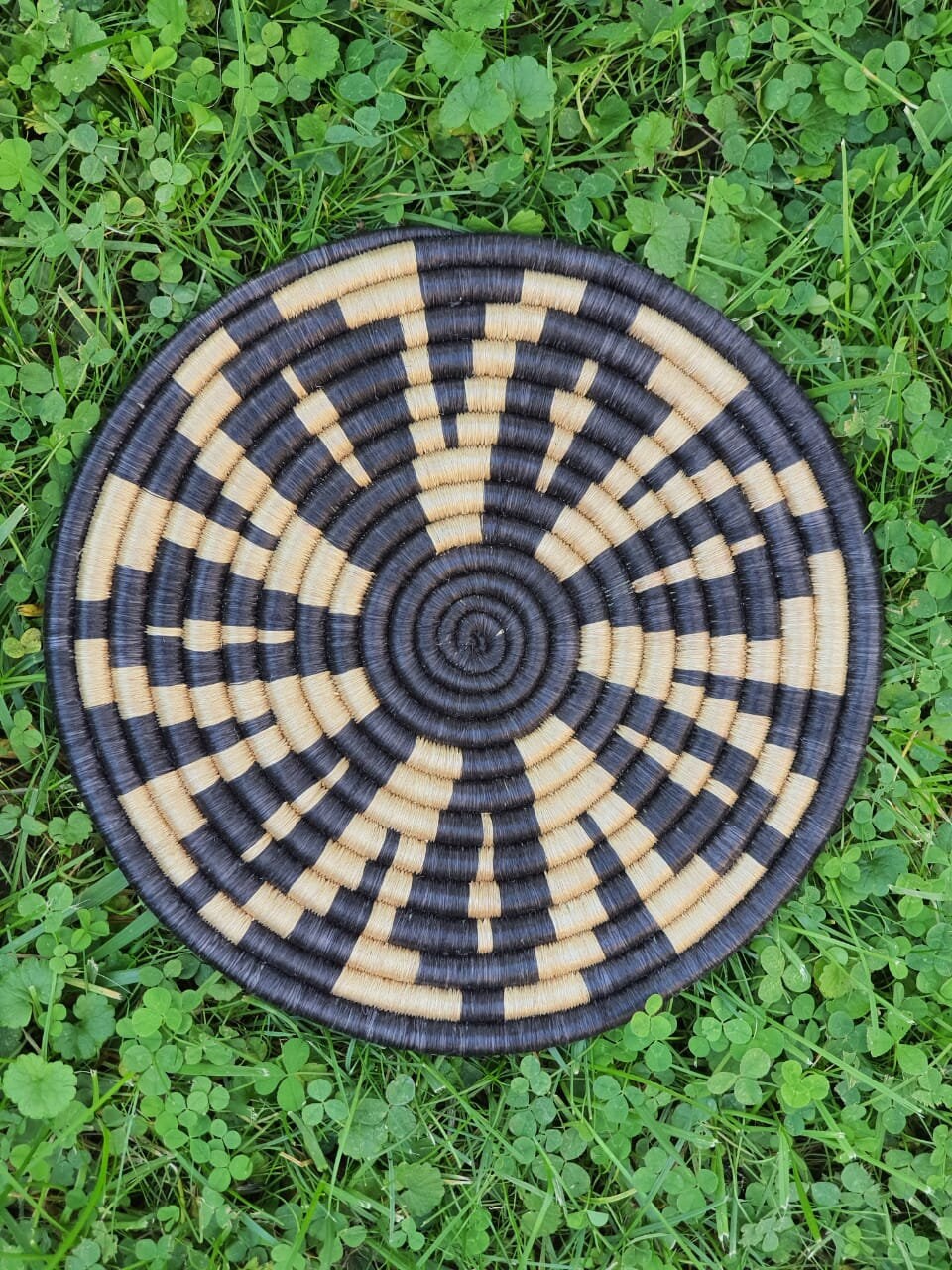 African Rwanda Trivet/ African Woven Trivet/ Wall Decor/ Gift for Mom ...