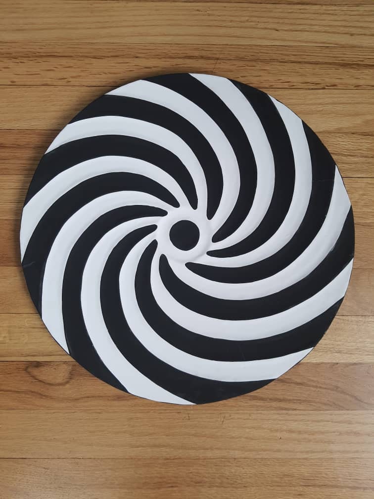 Black & White Imigongo Rwanda Painting/ African Handcraft Wall Decor ...