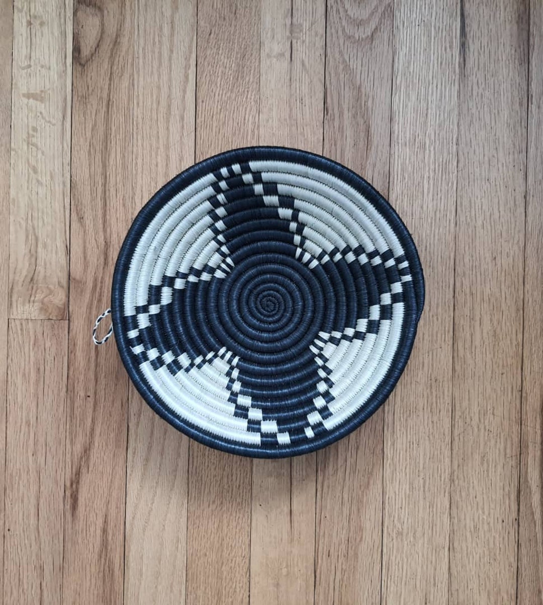 African Handwoven Rwanda Basket/ Decorative Basket/ Handwoven Basket ...