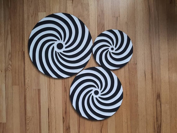 Black & White Imigongo Rwanda Painting/ African Handcraft Wall | Etsy