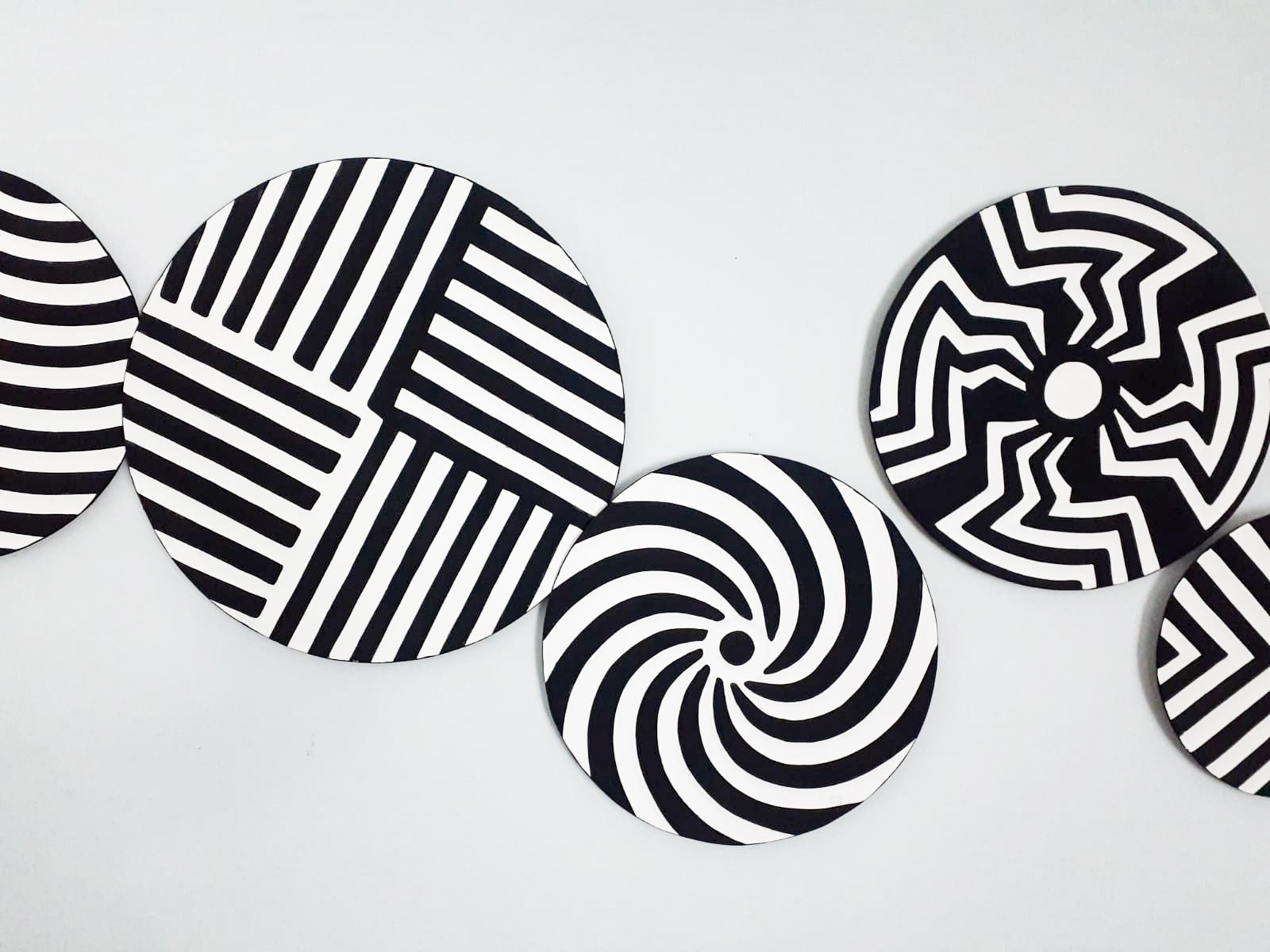 Black & White Imigongo Rwanda Painting/ African Handcraft Wall Decor ...