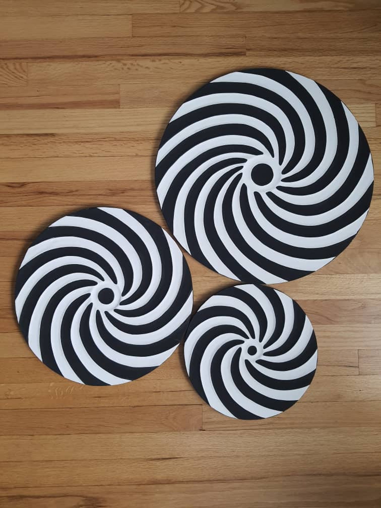 Black & White Imigongo Rwanda Painting/ African Handcraft Wall Decor ...