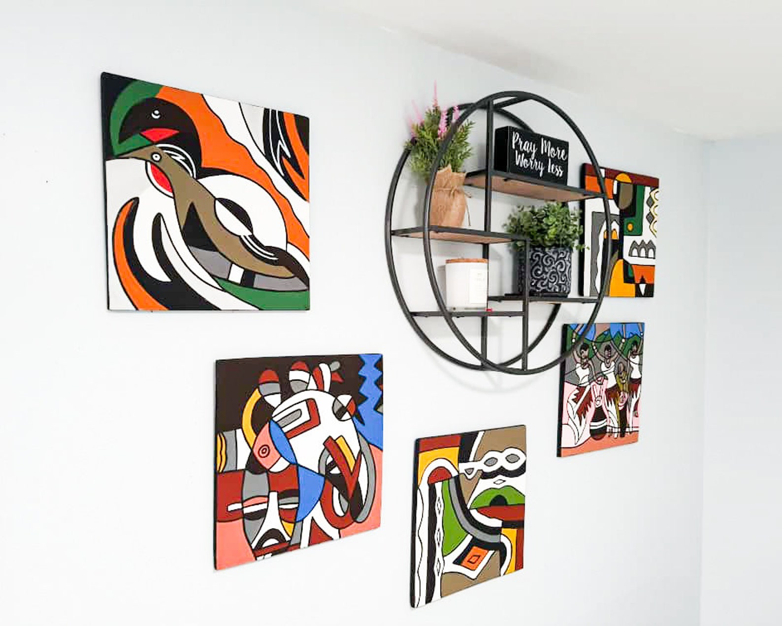 Black & White Imigongo Rwanda Painting/ African Handcraft Wall Decor ...