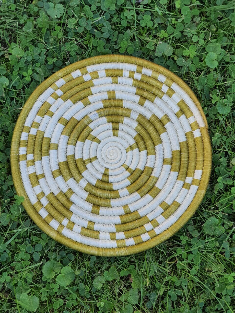African Rwanda Trivet/ African Woven Trivet/ Wall Decor/ Gift for Mom ...