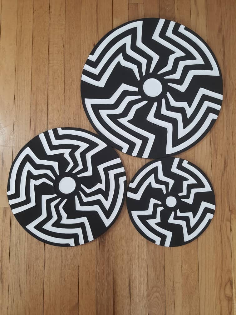 Black & White Imigongo Rwanda Painting/ African Handcraft Wall Decor ...
